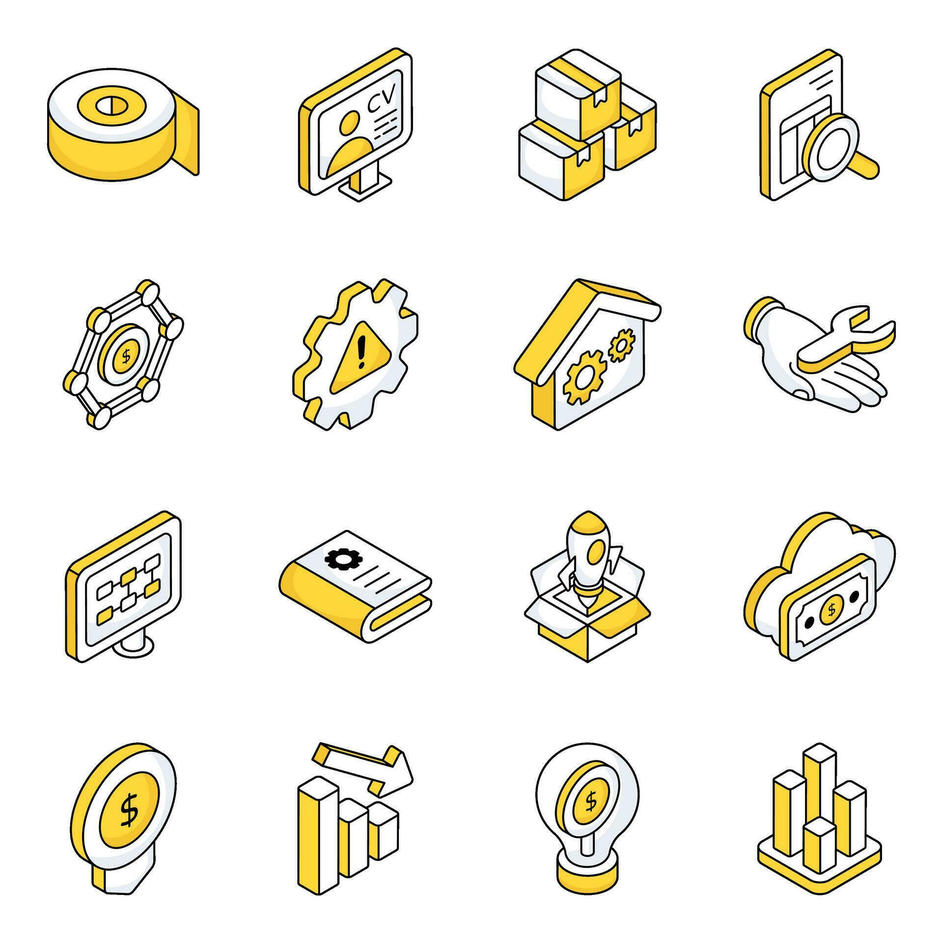 Pack of Data and Analytics Flat Icons 25392598 Vector Art at Vecteezy