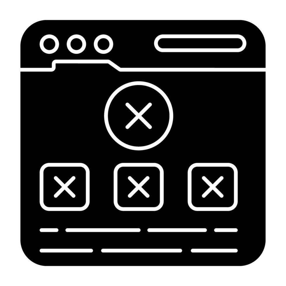 Editable design icon of block website 25393700 Vector Art at Vecteezy