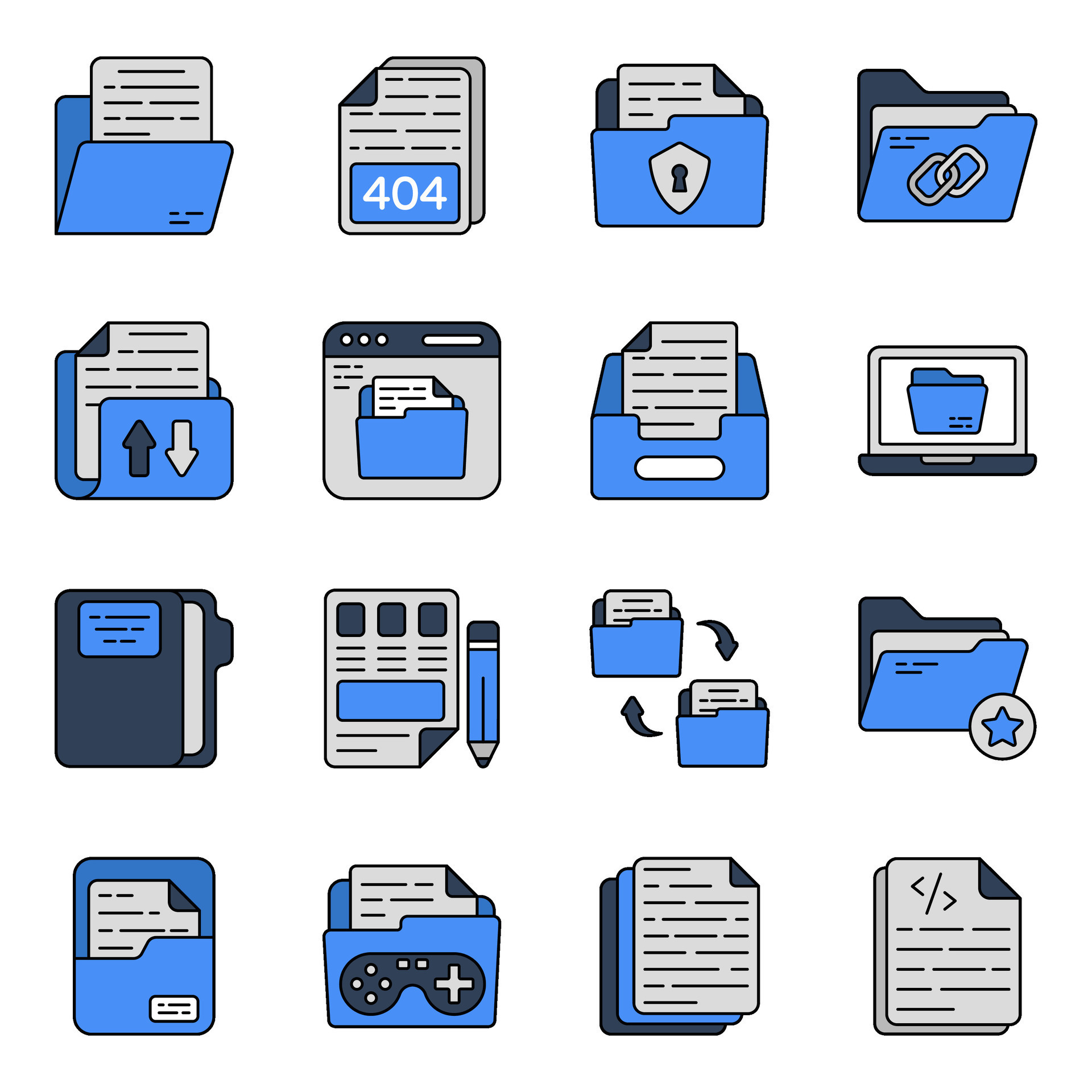 Pack of Document Flat Icons 25394131 Vector Art at Vecteezy Pack of Document Flat Icons 25394131 Vector Art at Vecteezy