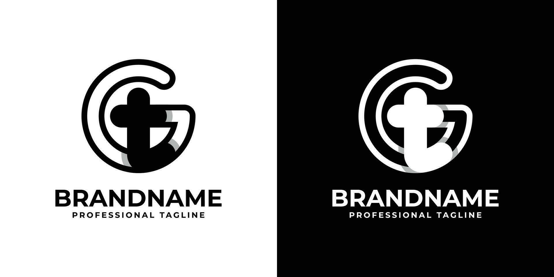 logotipo de monograma de letra gt o tg, adecuado para cualquier negocio con iniciales gt o tg ...