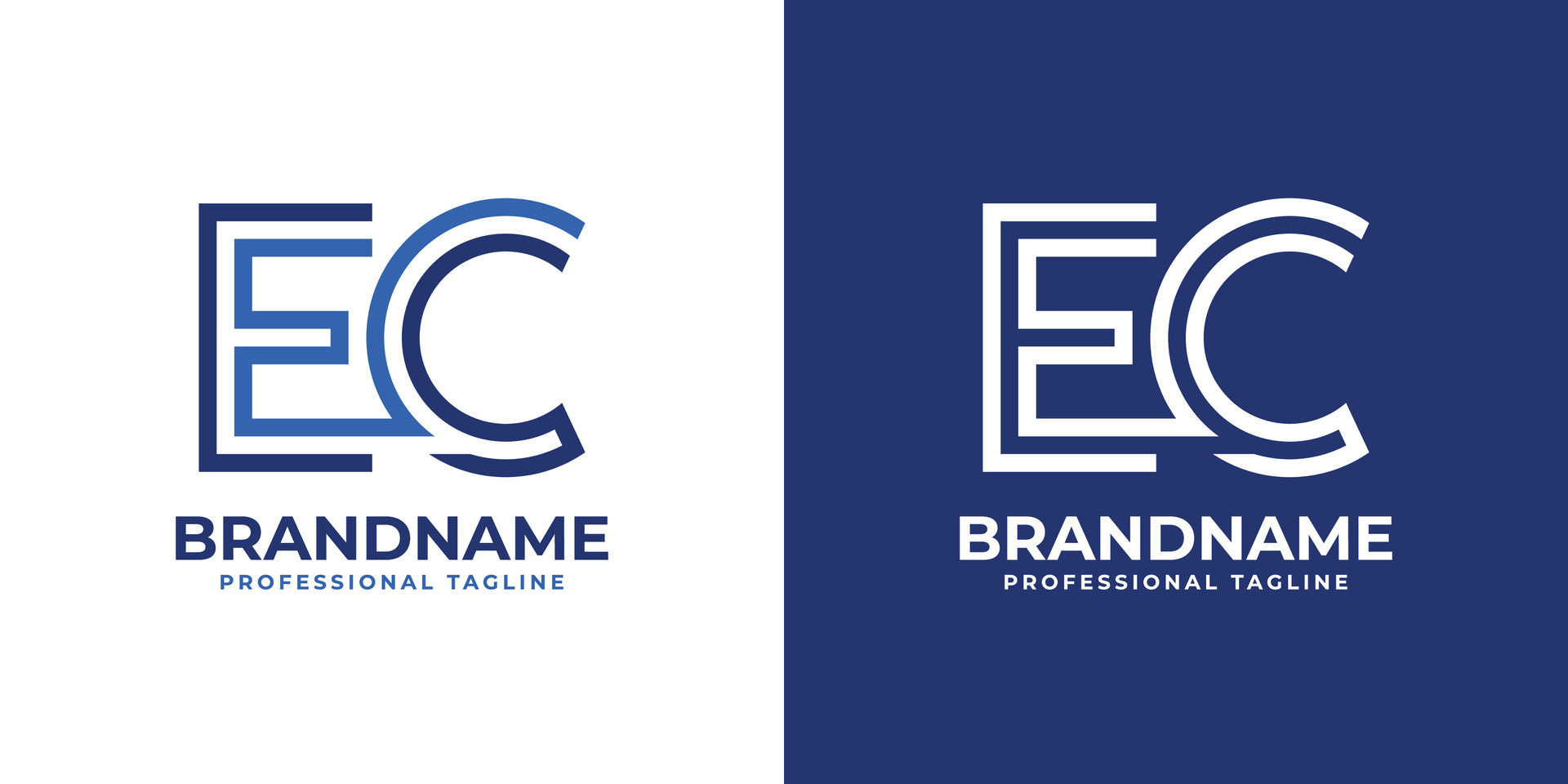 Letter EC Line Monogram Logo, suitable for any business with EC or CE initials. 25396366 Vector ...