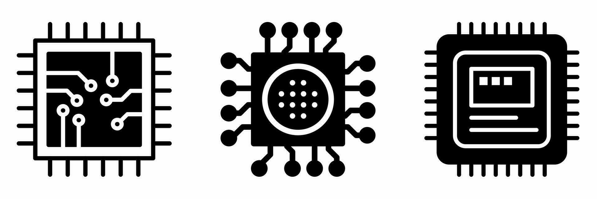 Cpu icon set. Cpu black and white illustration. Stock vector. 25397937 ... Cpu icon set. Cpu black and white illustration. Stock vector. 25397937 ...