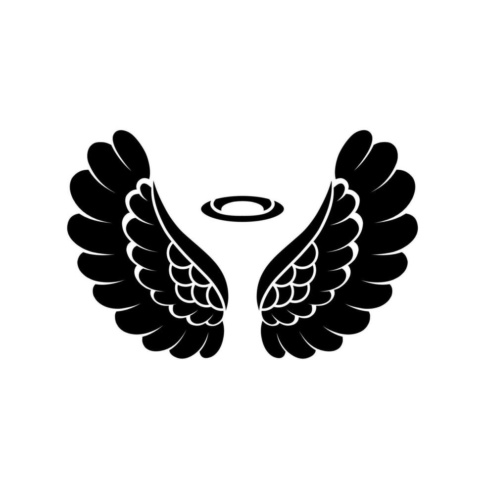 vector silhouette angel wings logo 25398047 Vector Art at Vecteezy vector silhouette angel wings logo 25398047 Vector Art at Vecteezy