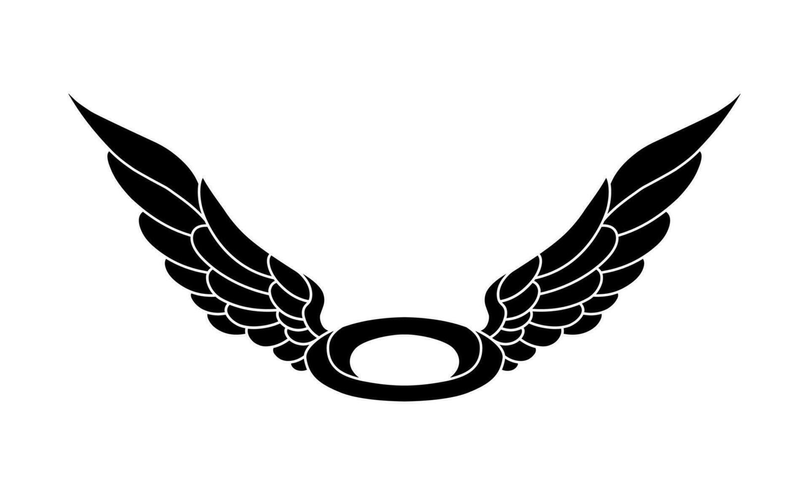 vector silhouette angel wings logo 25398075 Vector Art at Vecteezy vector silhouette angel wings logo 25398075 Vector Art at Vecteezy