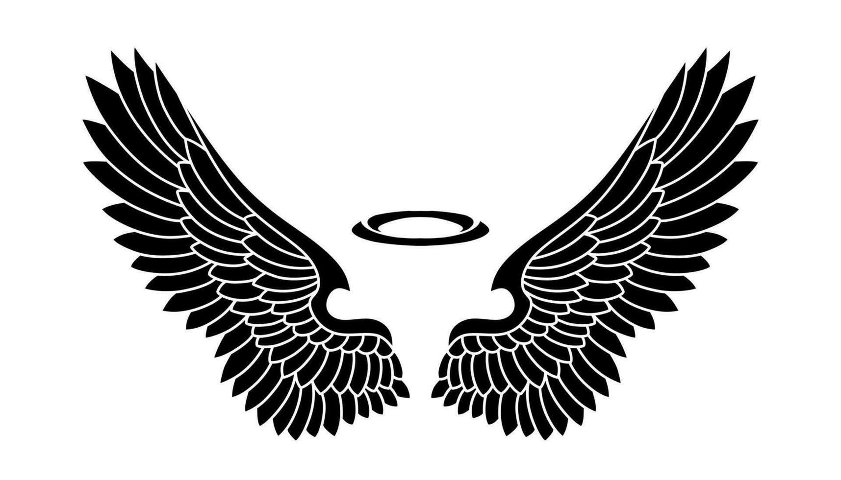 vector silhouette angel wings logo 25398093 Vector Art at Vecteezy vector silhouette angel wings logo 25398093 Vector Art at Vecteezy