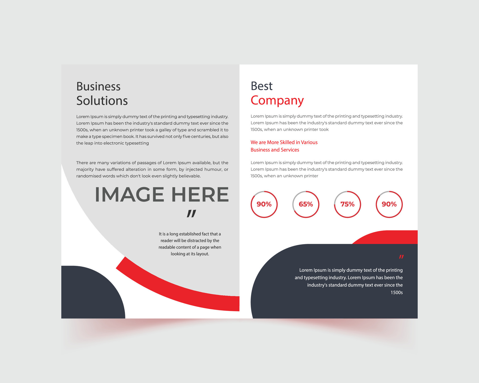Brochure Template Layout Minimal Business Profile Template Layout