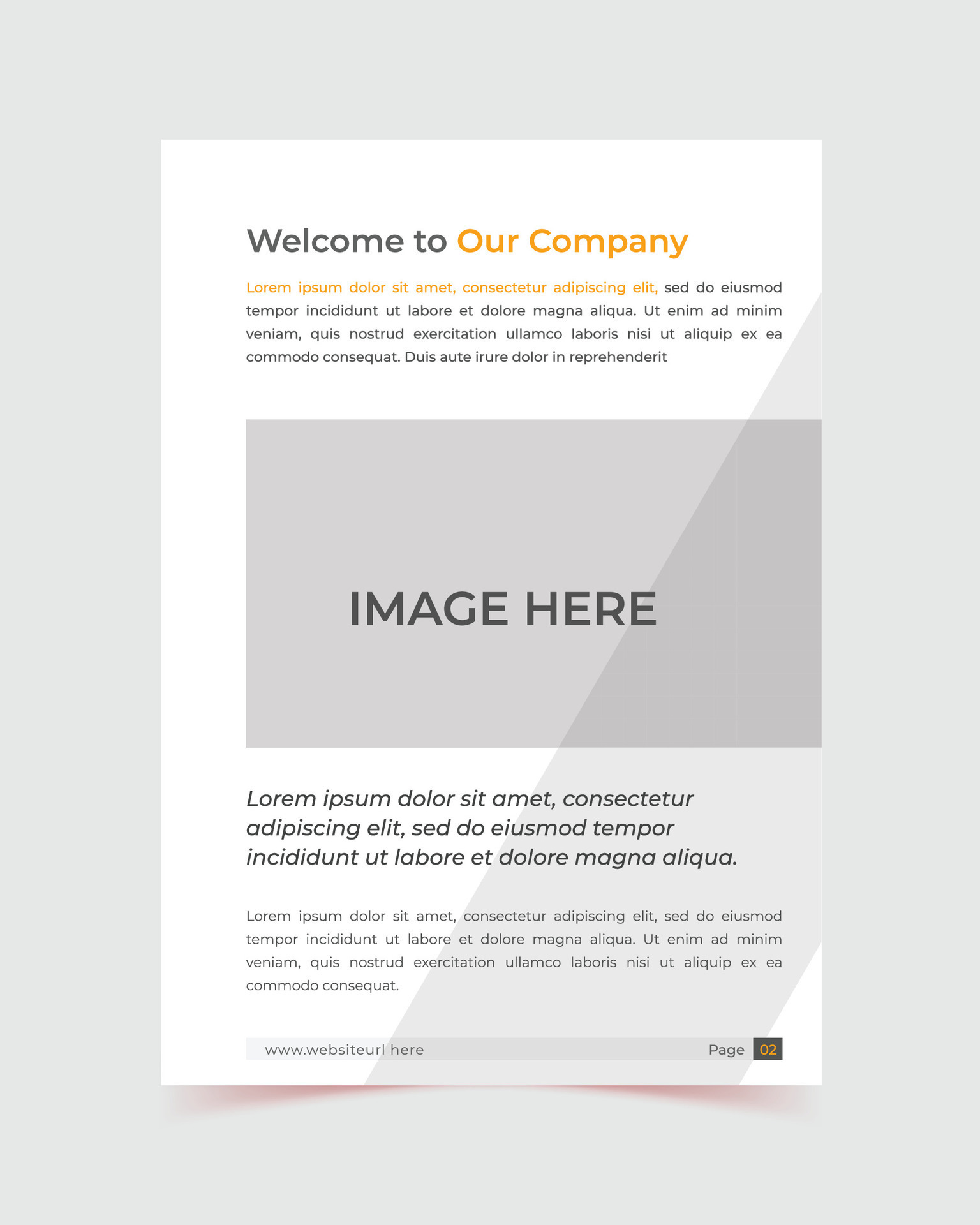 Brochure Template Layout Design Report Minimal Template Layout Design