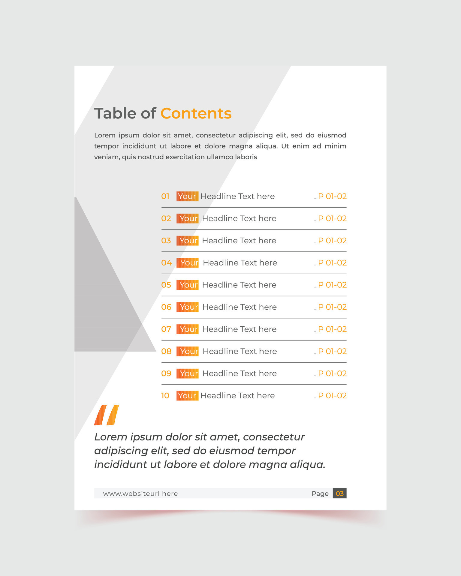 Brochure Template Layout Design Minimal Template Layout Design