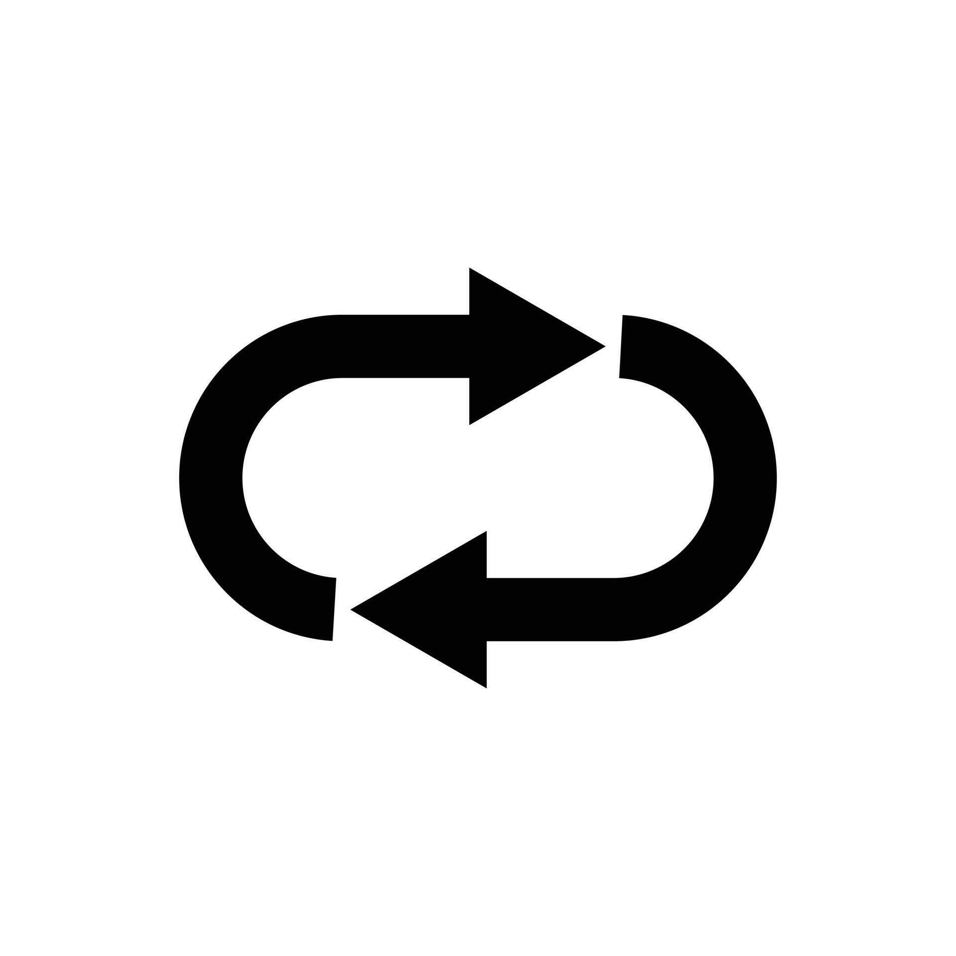 Loop repeat icon vector for graphic design, logo, web site, social ...