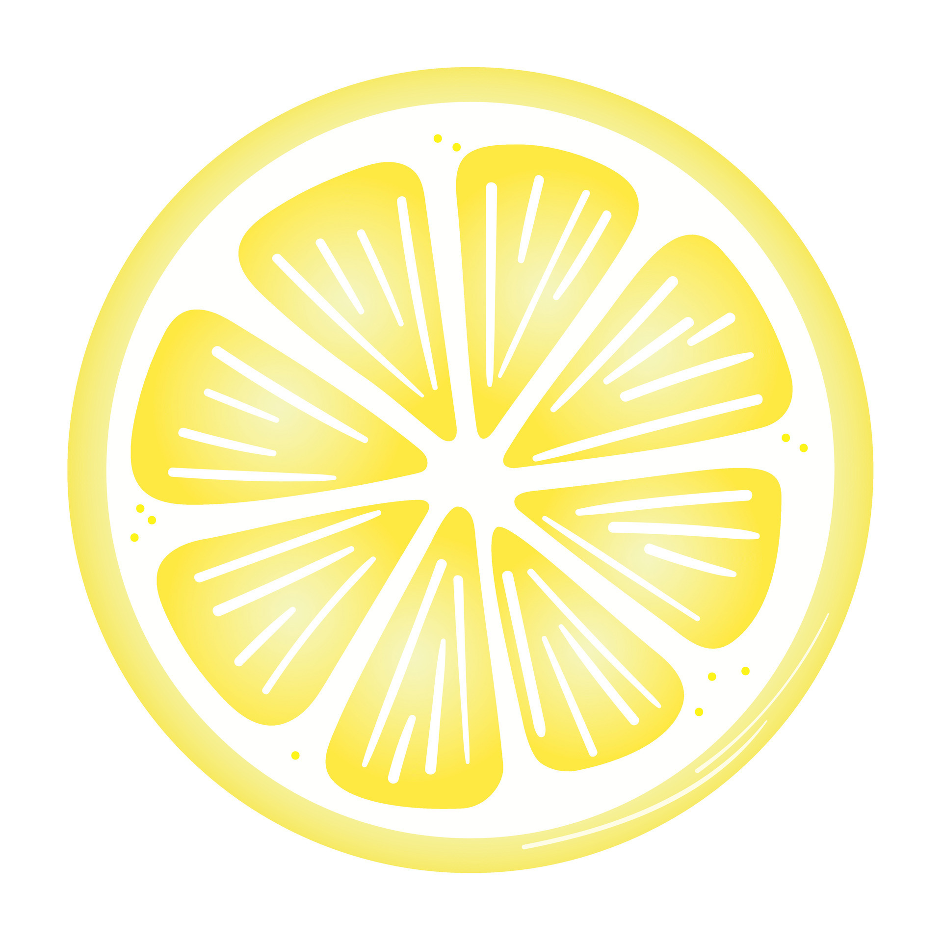 Gradient lemon slice clip art, vector illustration 25401900 Vector Art at Vecteezy