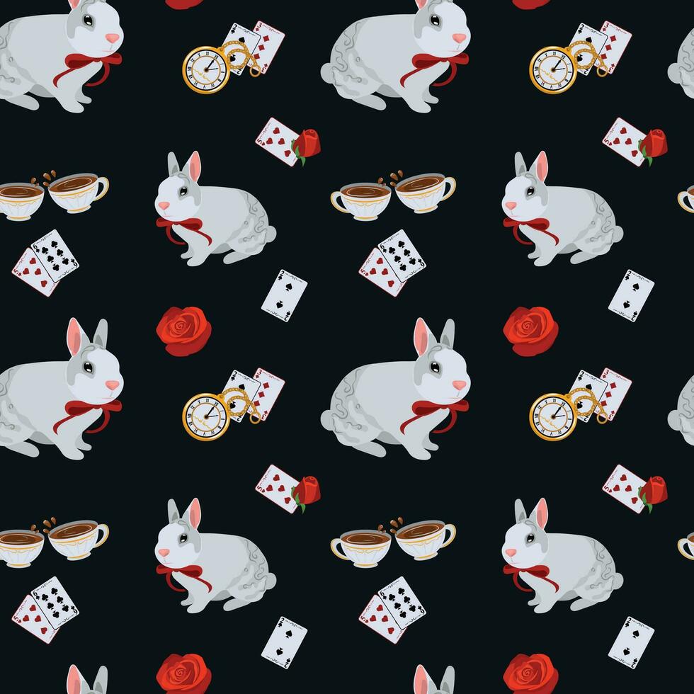 Seamless pattern with rabbit 25402329 Vector Art at Vecteezy