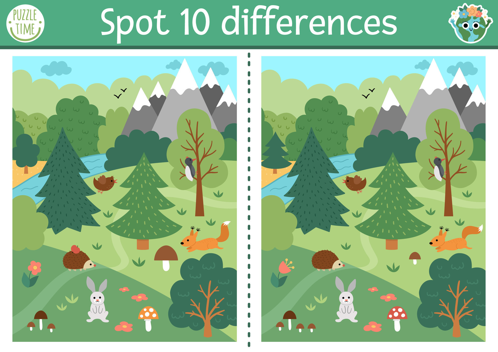 Spot Differences On Images Educational Worksheet Hidden Pictures | The ... Spot Differences On Images Educational Worksheet Hidden Pictures | The ...
