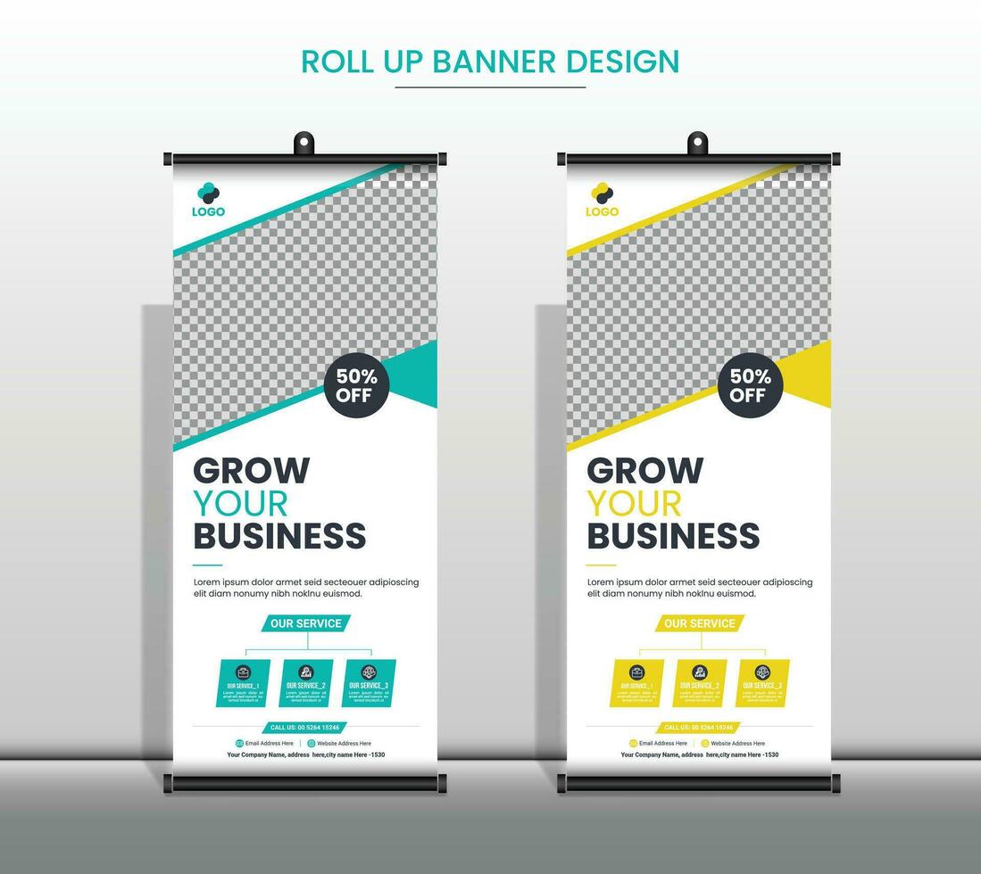 Creative Business Agency Roll Up Banner Design Corporate Rollup Banner