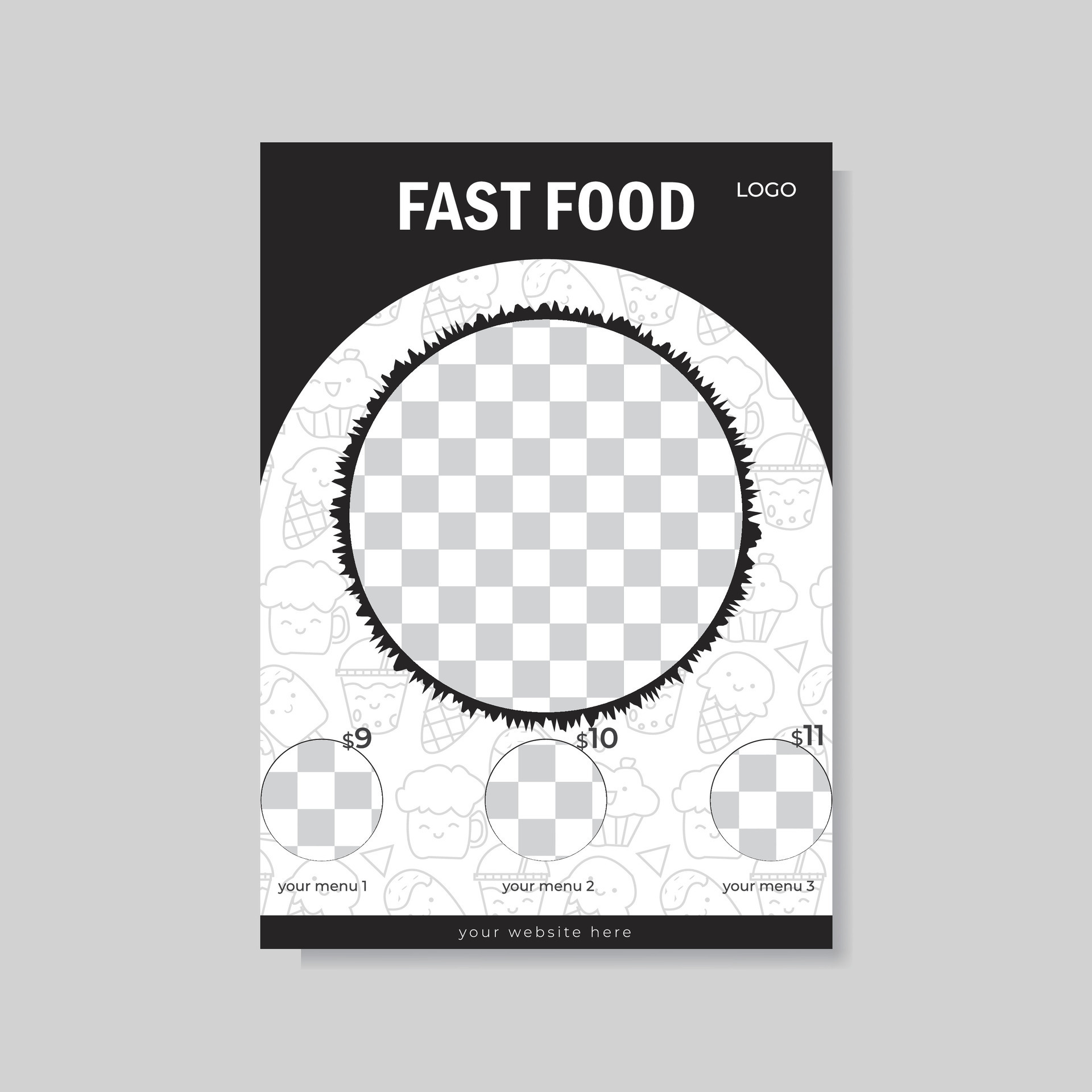 Fast Food Flyer Design A4 Size Vector Template 25405095 Vector Art At fast-food-flyer-design-a4-size-vector-template-25405095-vector-art-at