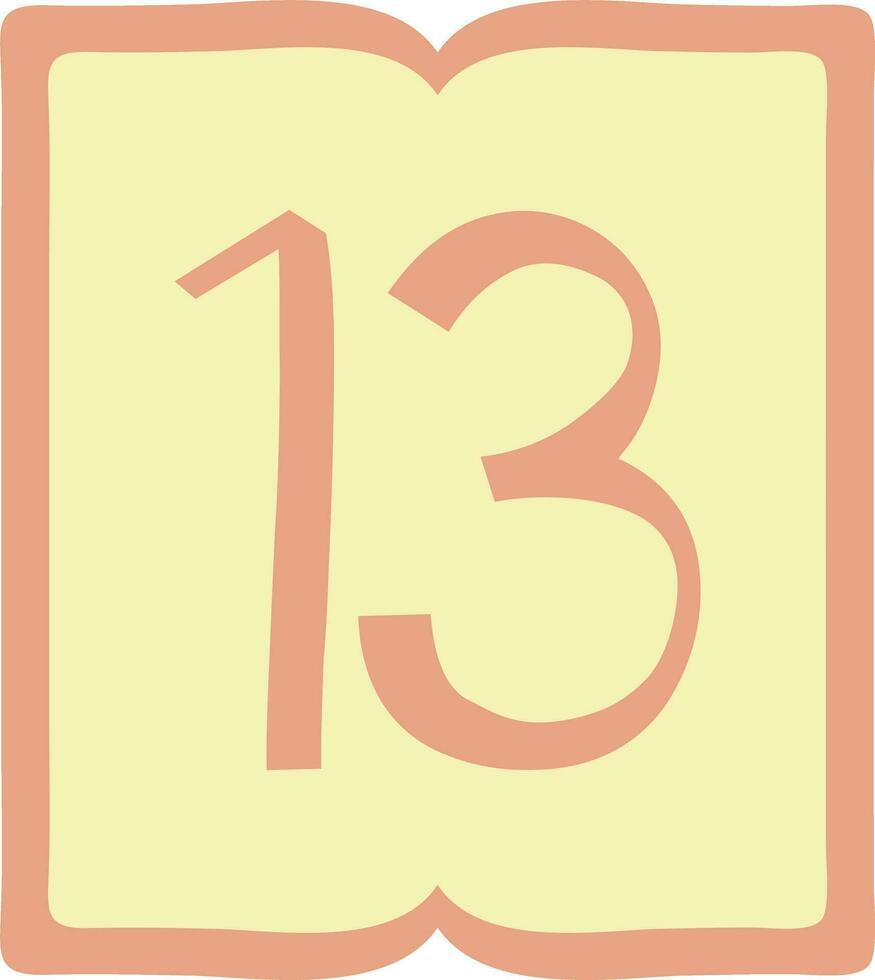 Page Number 13 Count Digit Numeric Numbering Ranking Numerical Numbers Text 25406837 Vector Art