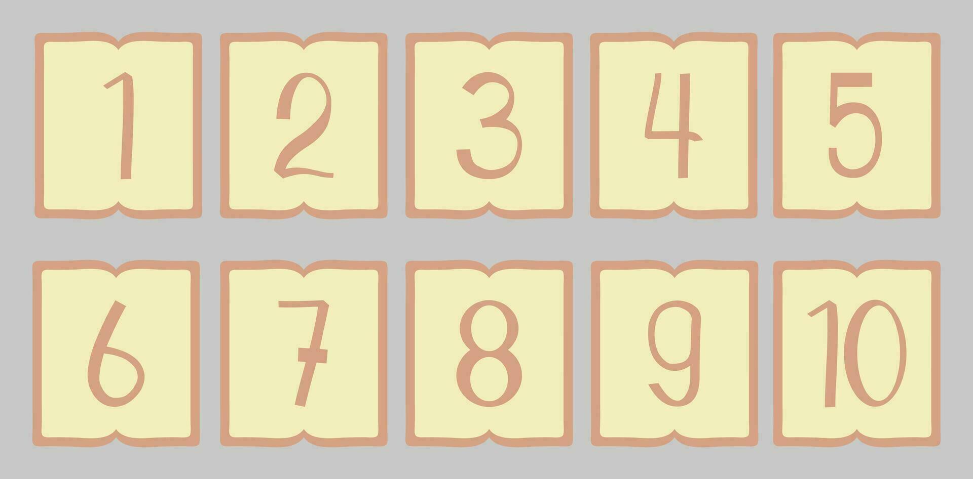 Page Number Count Digit Numeric Numbering Ranking Numerical Numbers