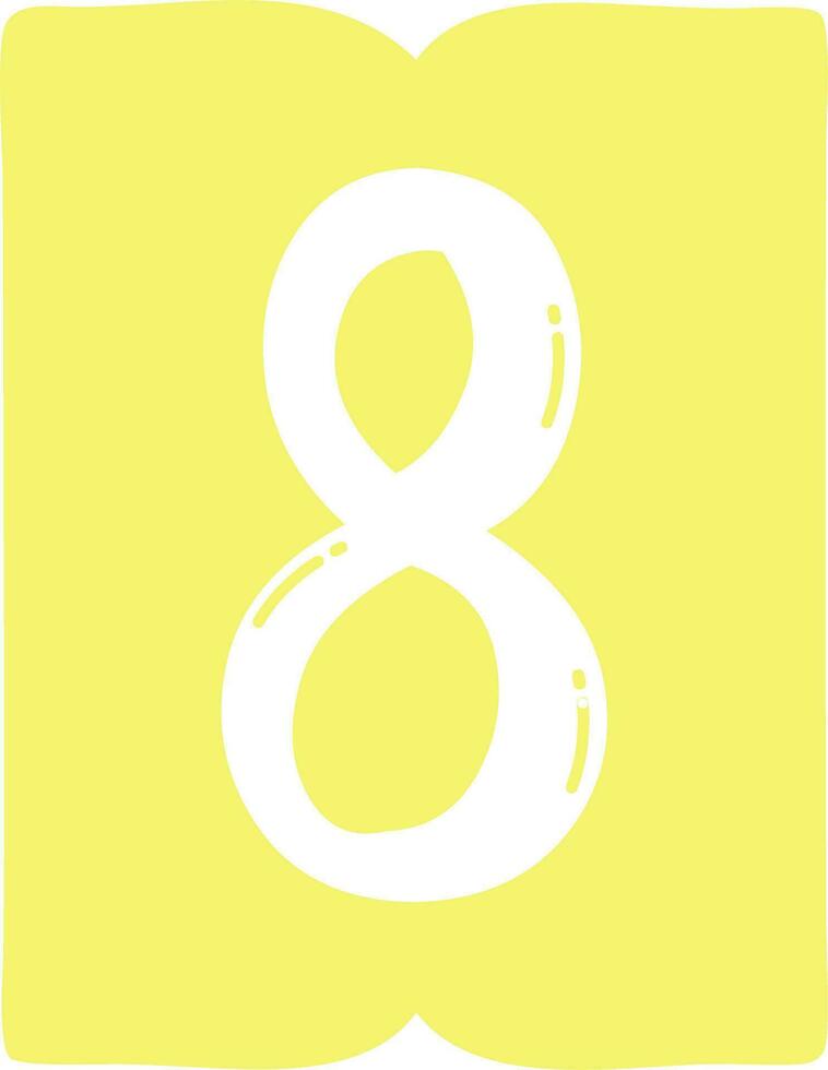 Page Number 8 Count Digit Numeric Numbering Ranking Numerical Numbers Text 25407194 Vector Art