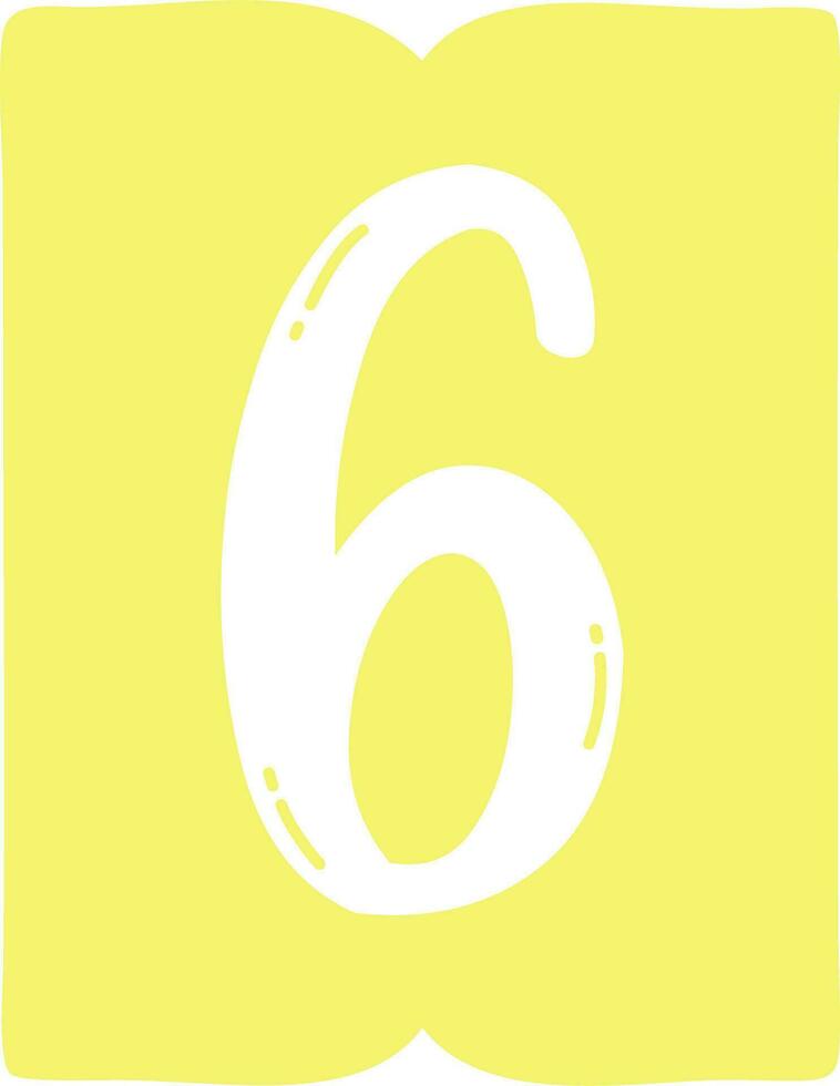 Page Number 6 Count Digit Numeric Numbering Ranking Numerical Numbers Text 25407212 Vector Art