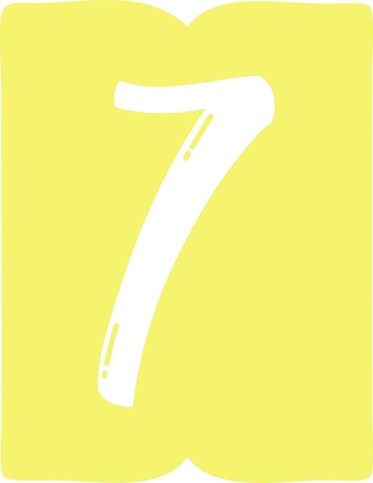 Page Number 7 Count Digit Numeric Numbering Ranking Numerical Numbers Text 25407222 Vector Art