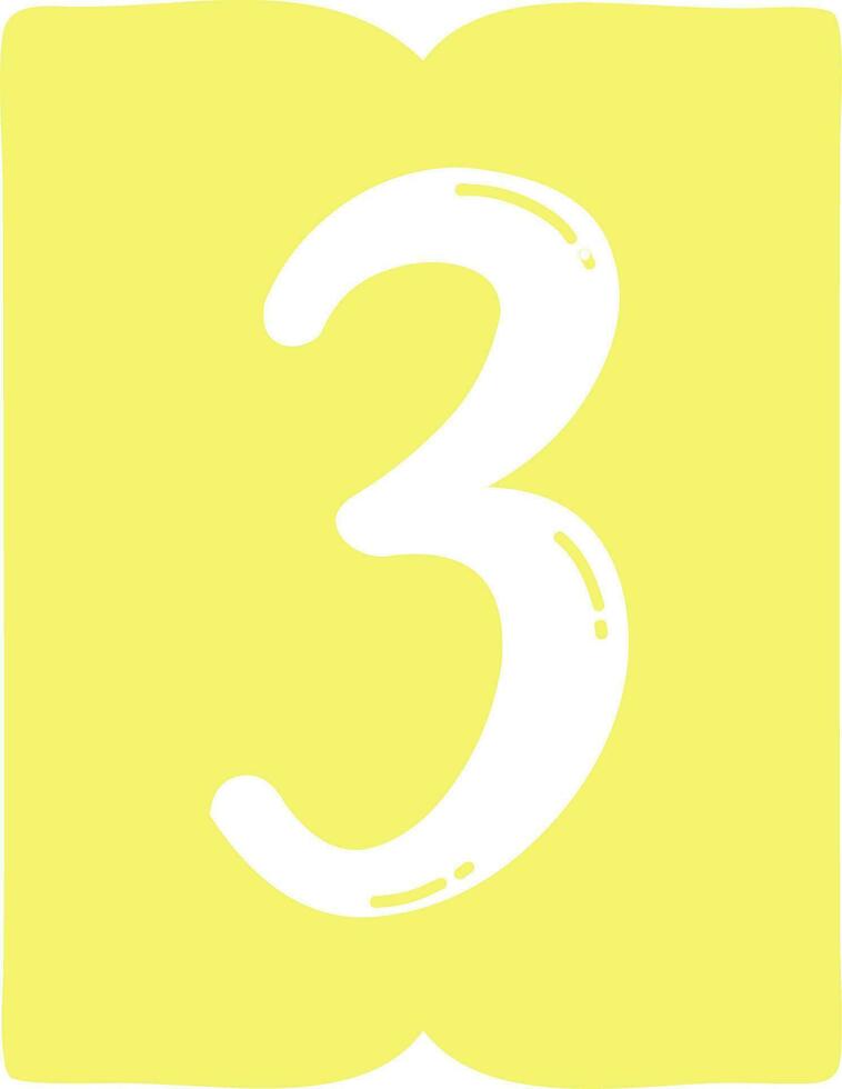 Page Number 3 Count Digit Numeric Numbering Ranking Numerical Numbers Text 25407226 Vector Art