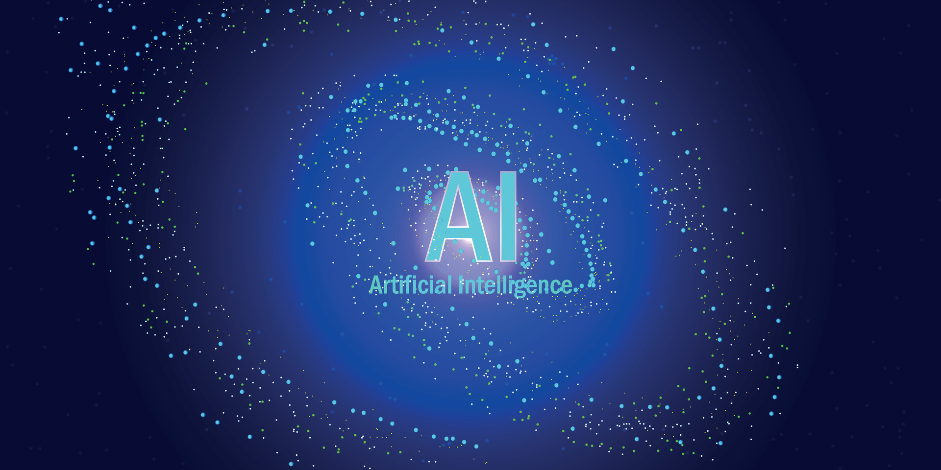 AI landing page design with artificial intelligence, high-tech ...