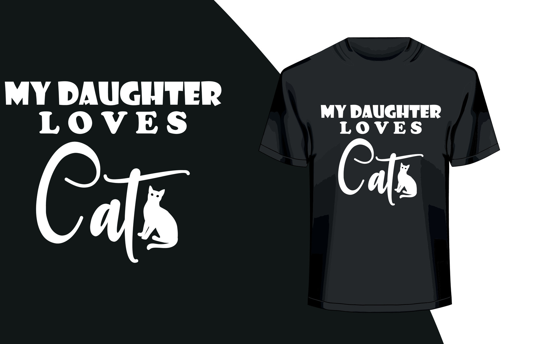 Cat Mom Typography T Shirt Design 25407560 Vector Art At Vecteezy
