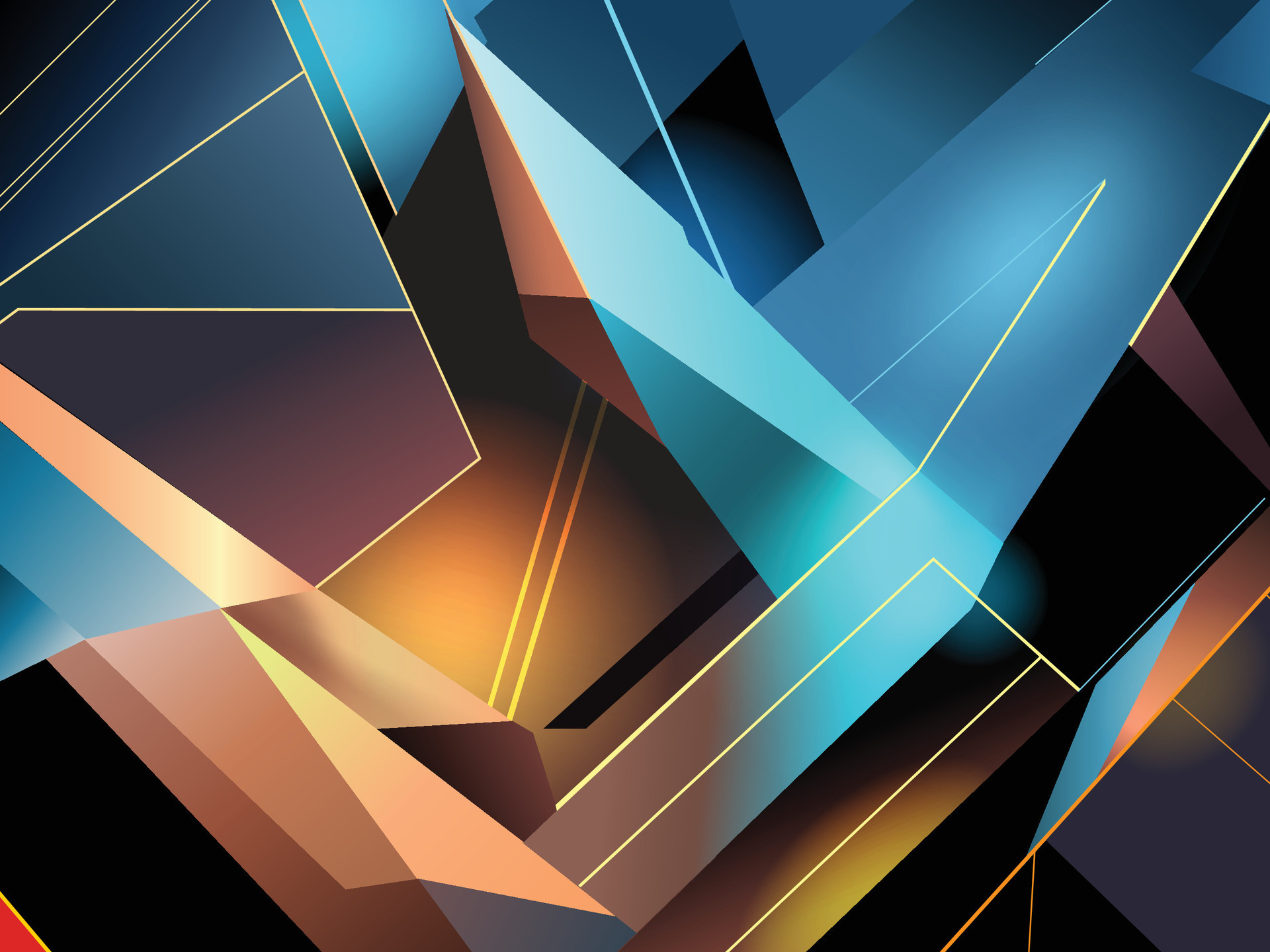 Abstract Geometric Hi Tech Digital Futuristic Concept Background