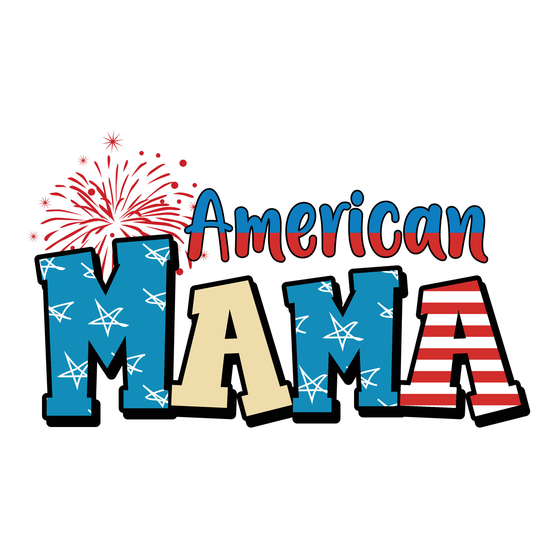 American mama 4th of July 25409181 Vector Art at Vecteezy American mama 4th of July 25409181 Vector Art at Vecteezy