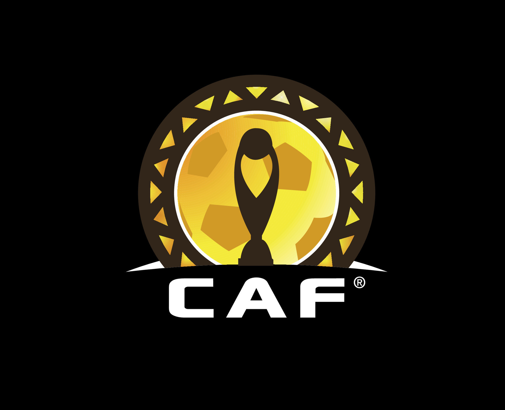 Champions Ligue Caf Logo Symbol Football African Abstract Design Vector Illustration With Black ...