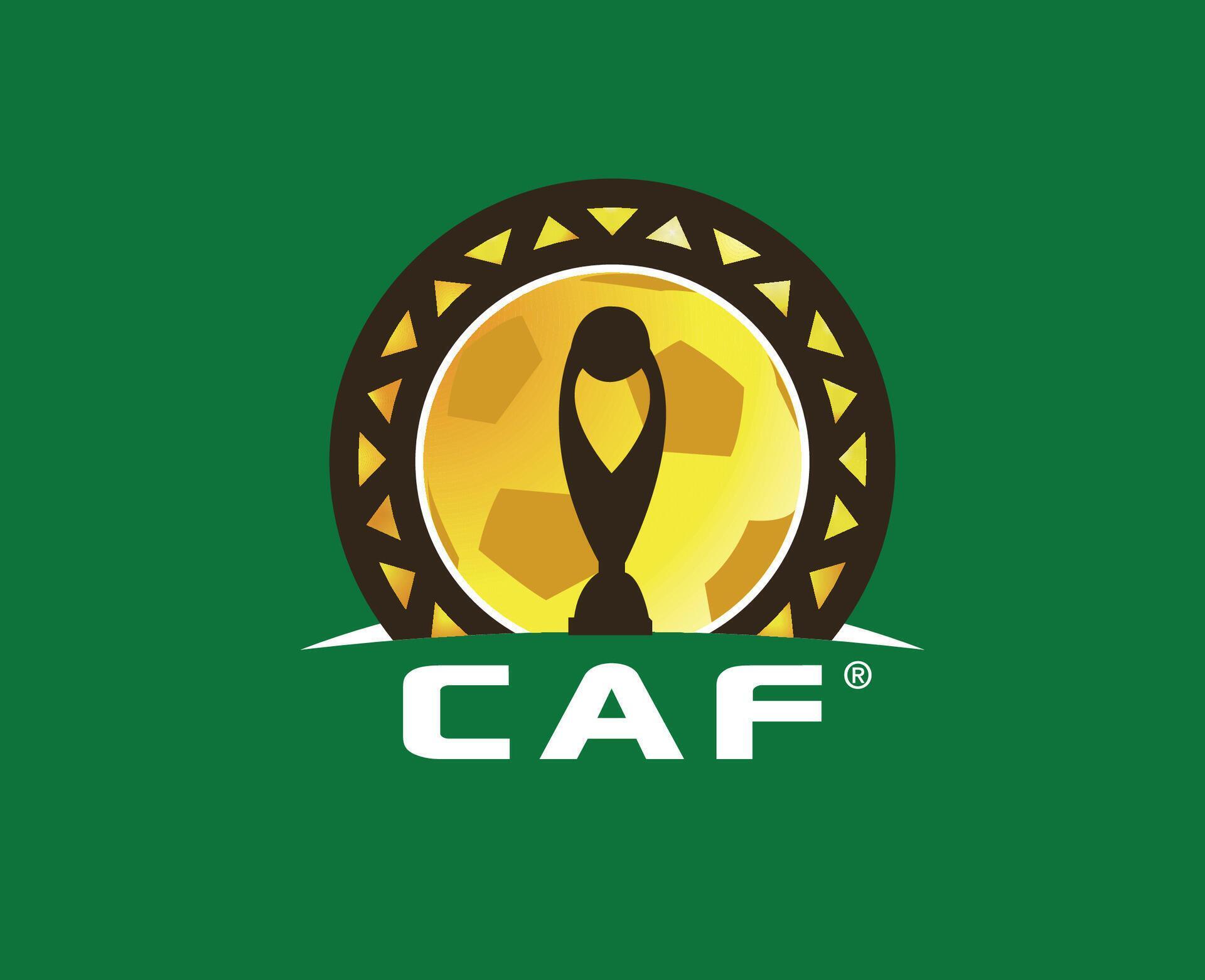 Champions Ligue Caf Logo Symbol Football African Abstract Design Vector Illustration With Green ...