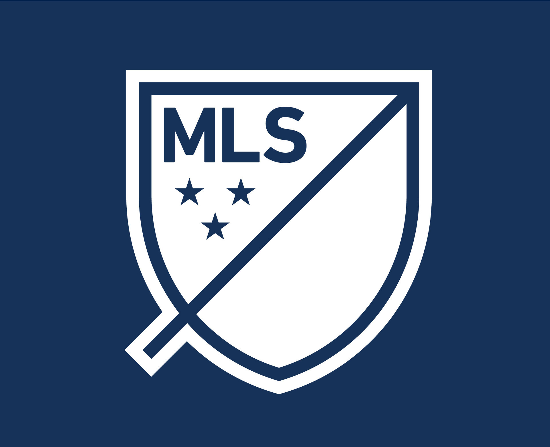 mls Estados Unidos fútbol americano logo blanco símbolo resumen diseño vector ilustración con ...