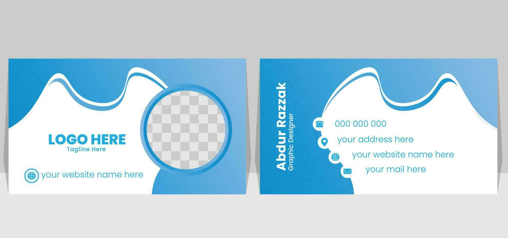 Blue Creative Business Card Template Pro Vector 25410038 Vector Art at ... Blue Creative Business Card Template Pro Vector 25410038 Vector Art at ...