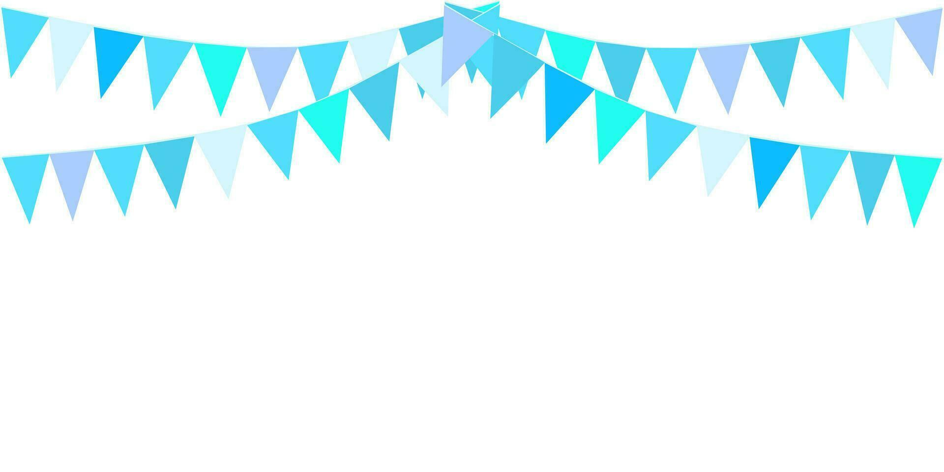 Blue Pennant Banner Transparent