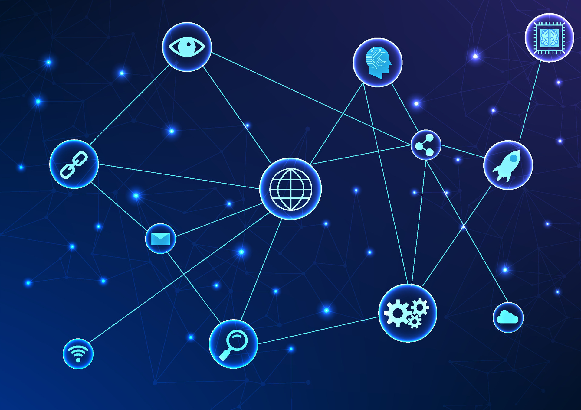 Data technology with technology icons It represents big data technology ...