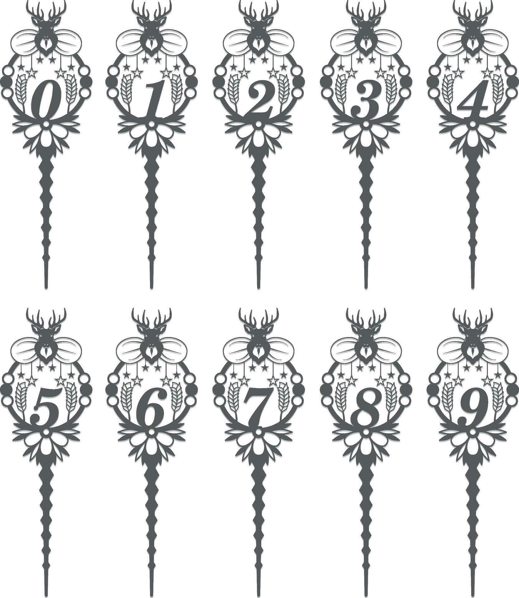 Happy Birthday Number Laser Cut Cake Topper Template 25417939 Vector Happy Birthday Number Laser Cut Cake Topper Template 25417939 Vector