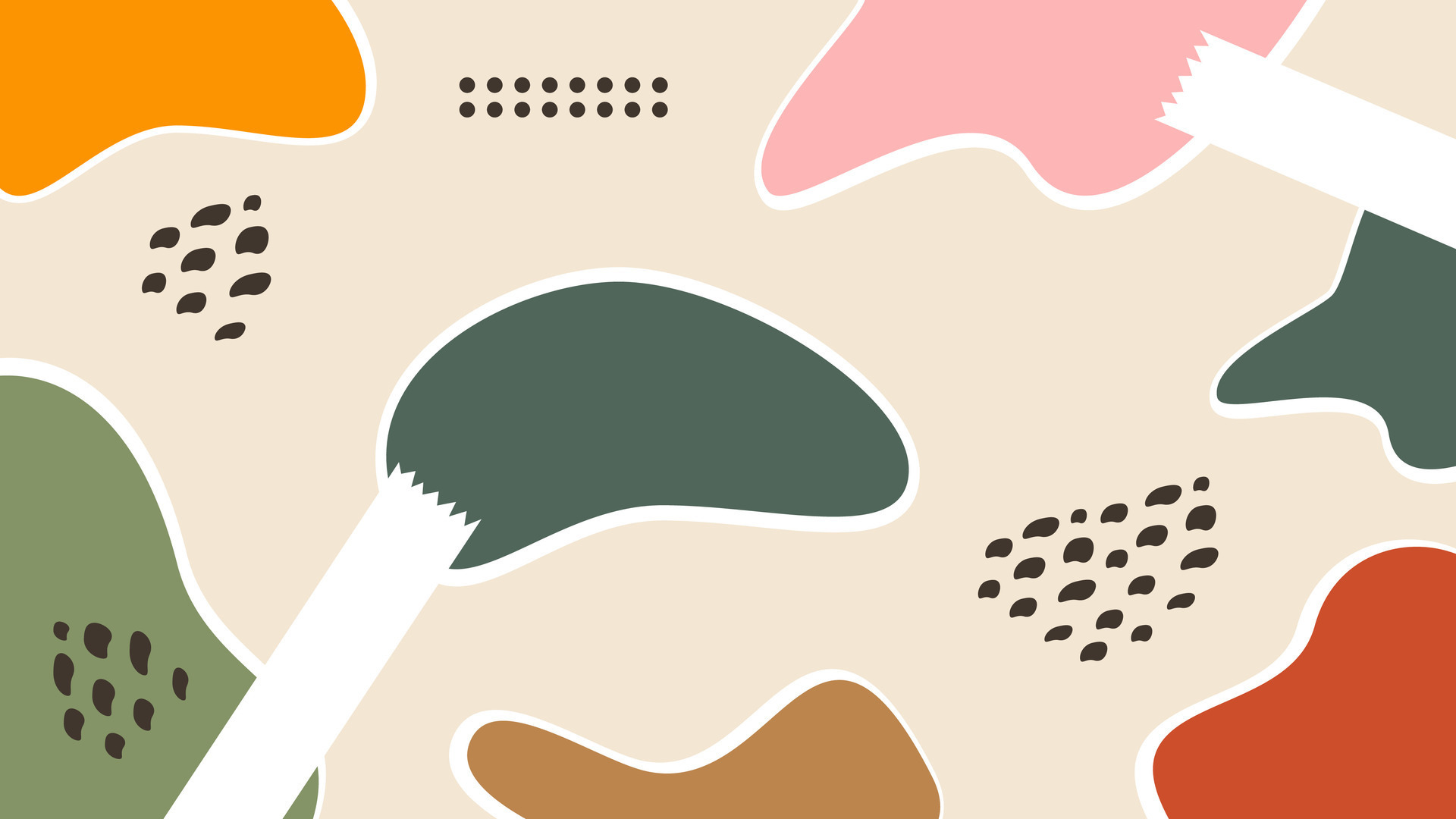 Trendy Abstract Floral Hand Drawn Minimal Background Design 25418682 ...