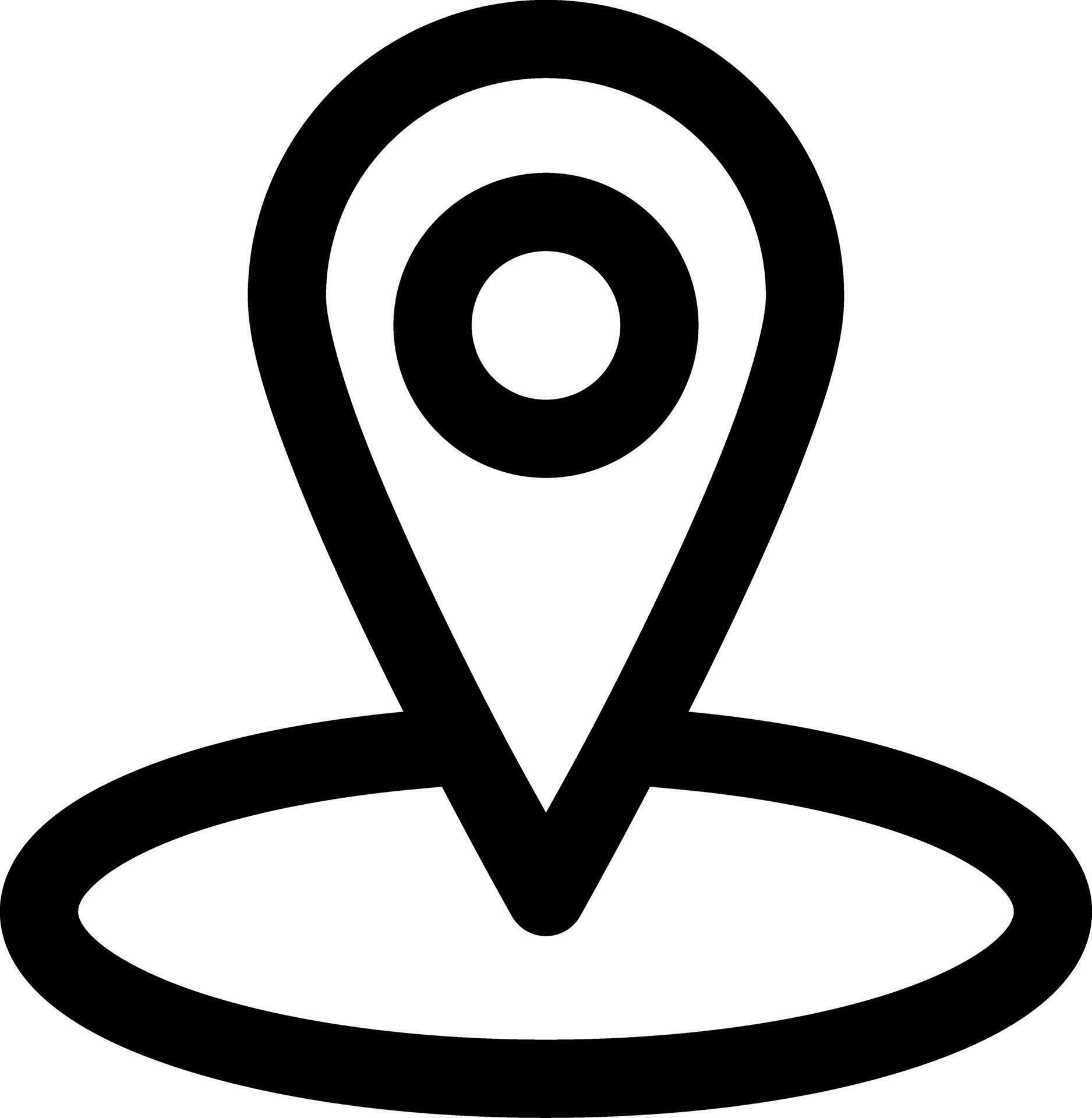 Locations pointer Related Simple Vector Line Icon. With a size of 32 pixels and can be edited ...