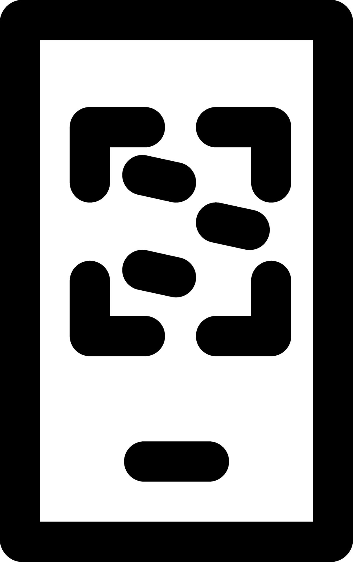 Qr Code Phone Simple Icon Illustration In Line Style And Used For User Interface Web Software