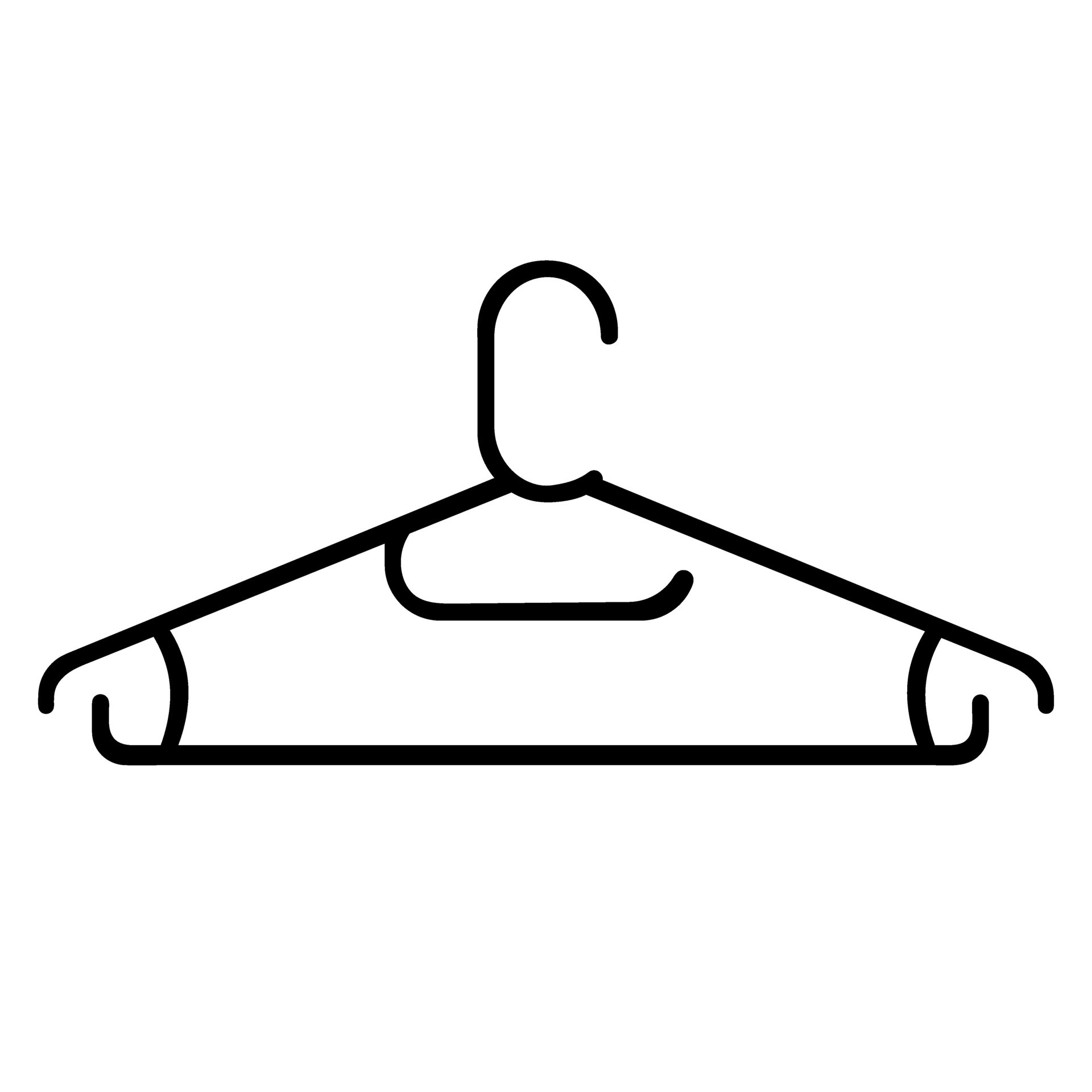 Plastic Coat Hanger In Simple Style Coat Hanger Icon 25422250 Vector Art At Vecteezy