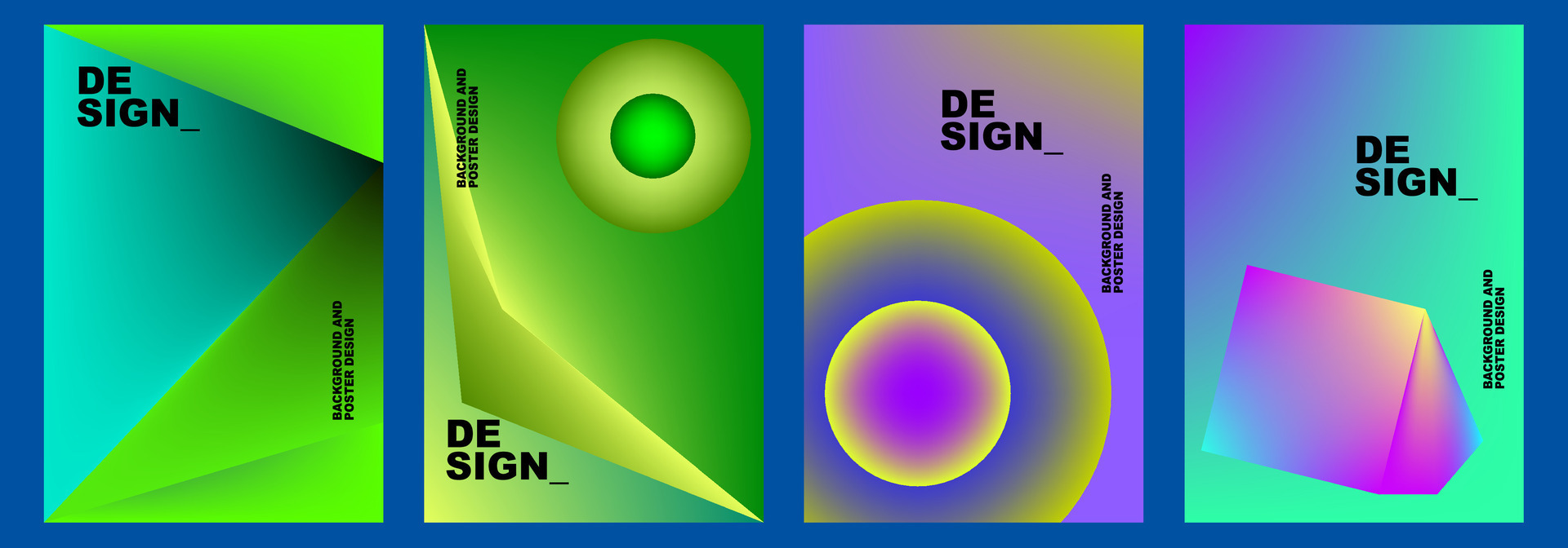 abstract gradient background design set 25432021 Vector Art at Vecteezy