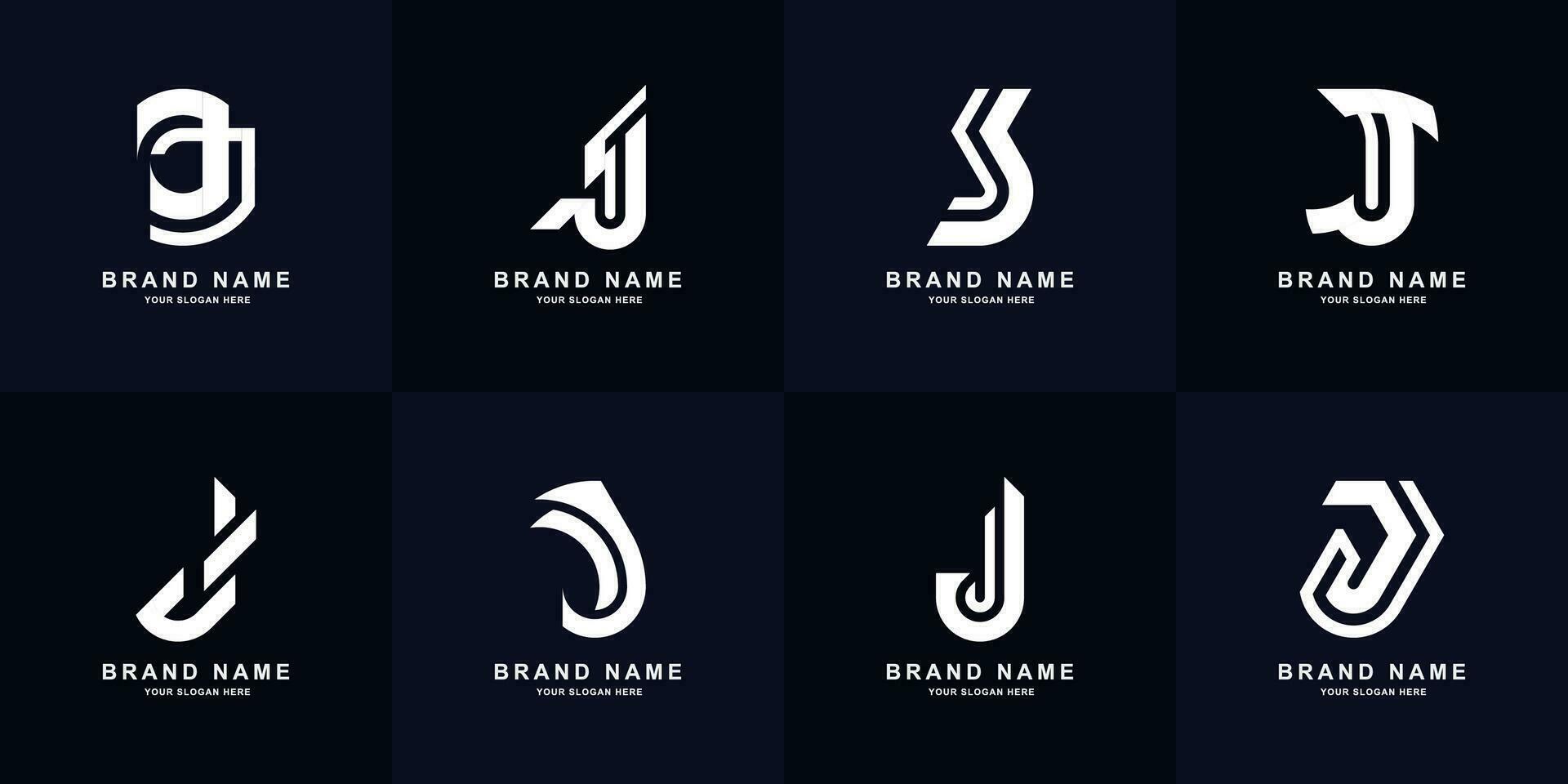 colección letra j o jj monograma logo diseño 25432423 Vector en Vecteezy