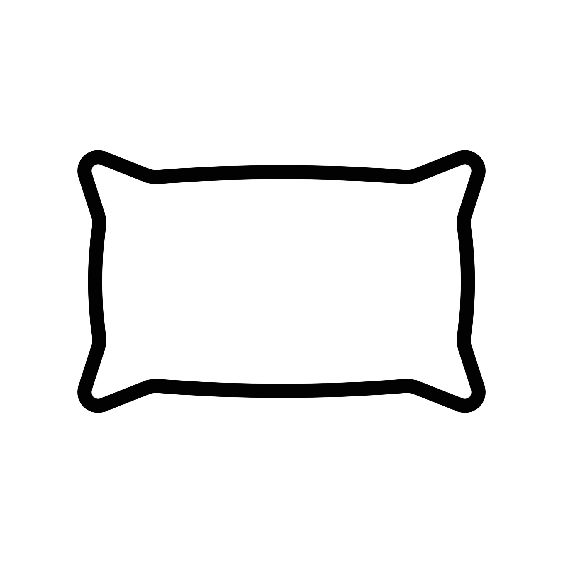 Pillow Icon In Line Style Design Isolated On White Background Editable