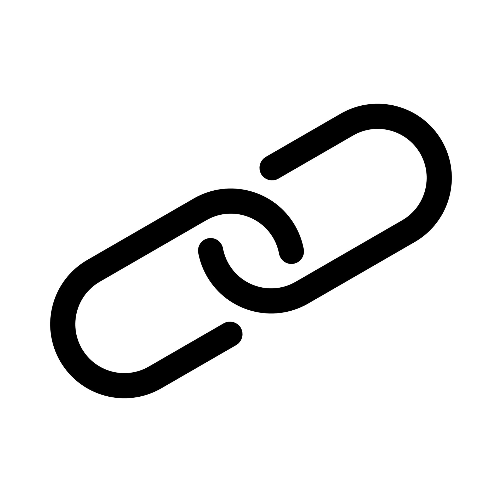 Chain Link Icon In Line Style Design Isolated On White Background