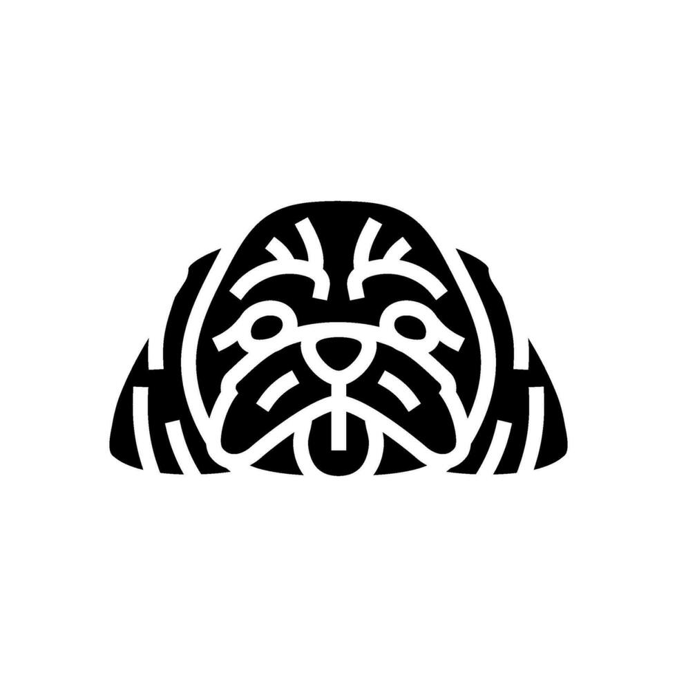 shih tzu dog puppy pet glyph icon vector illustration 25435231 Vector ... shih tzu dog puppy pet glyph icon vector illustration 25435231 Vector ...