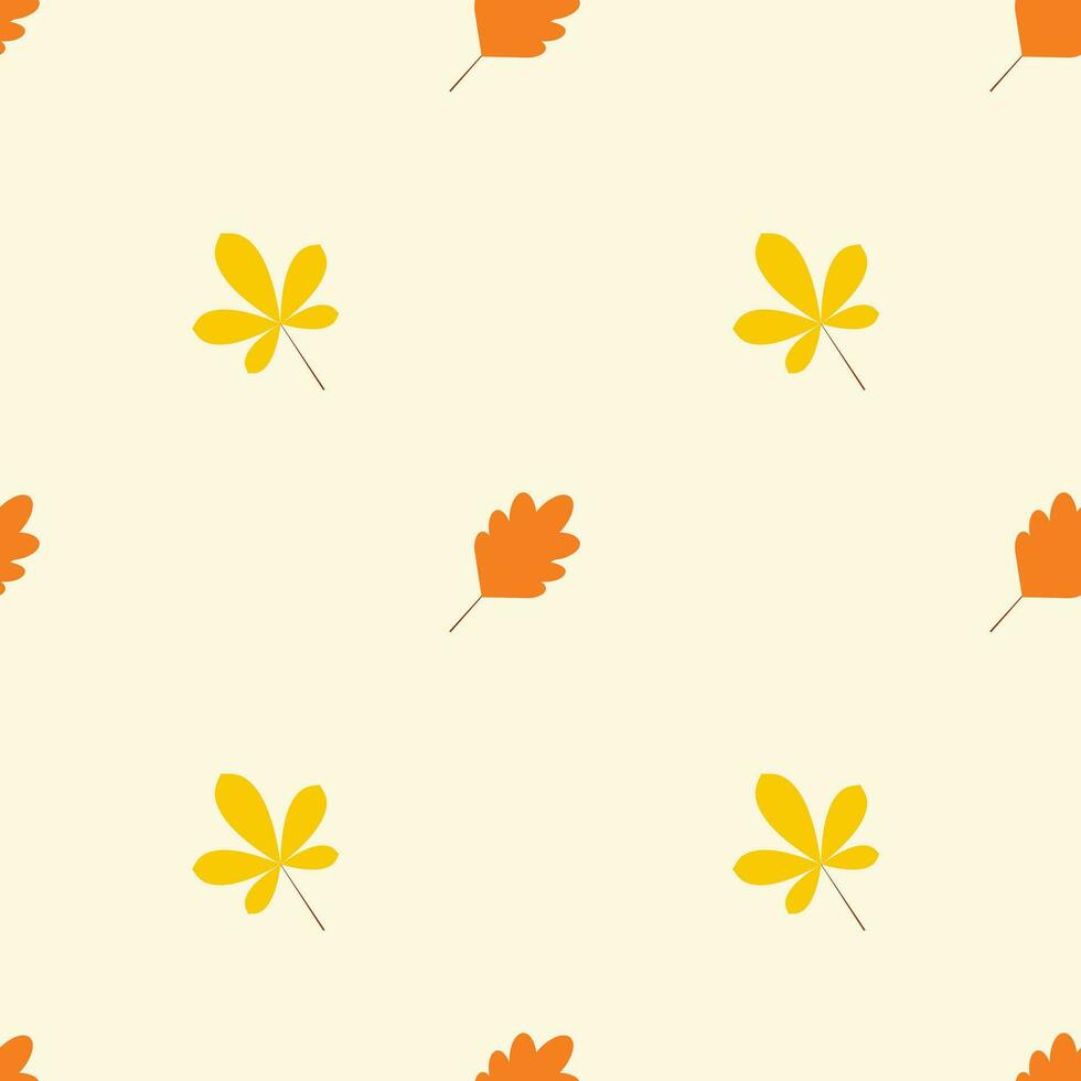 Autumn Leaves Seamless Pattern Vector 25436406 Vector Art At Vecteezy