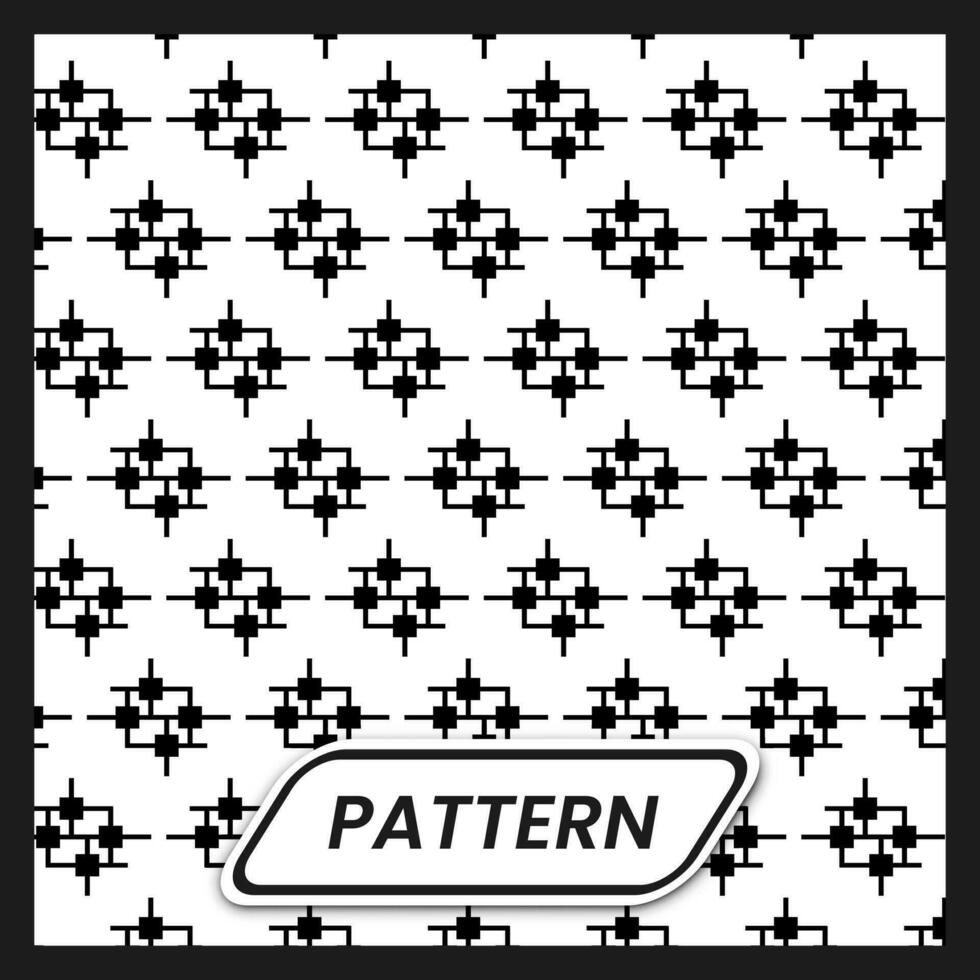 Black Geometric Seamless Pattern Abstract Background Vector