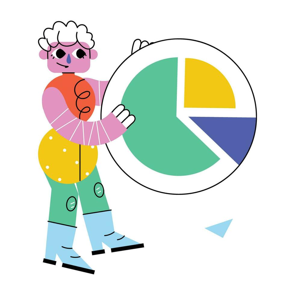 Trendy Data Analyst 25438477 Vector Art at Vecteezy