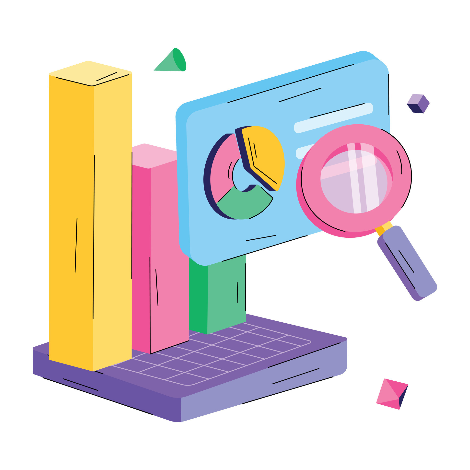 Trendy Data Analysis 25439581 Vector Art At Vecteezy