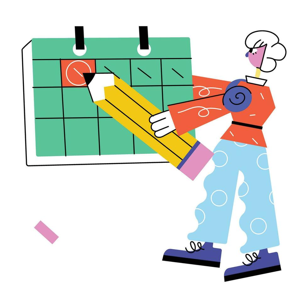 Trendy Scheduling Task 25439586 Vector Art at Vecteezy Trendy Scheduling Task 25439586 Vector Art at Vecteezy