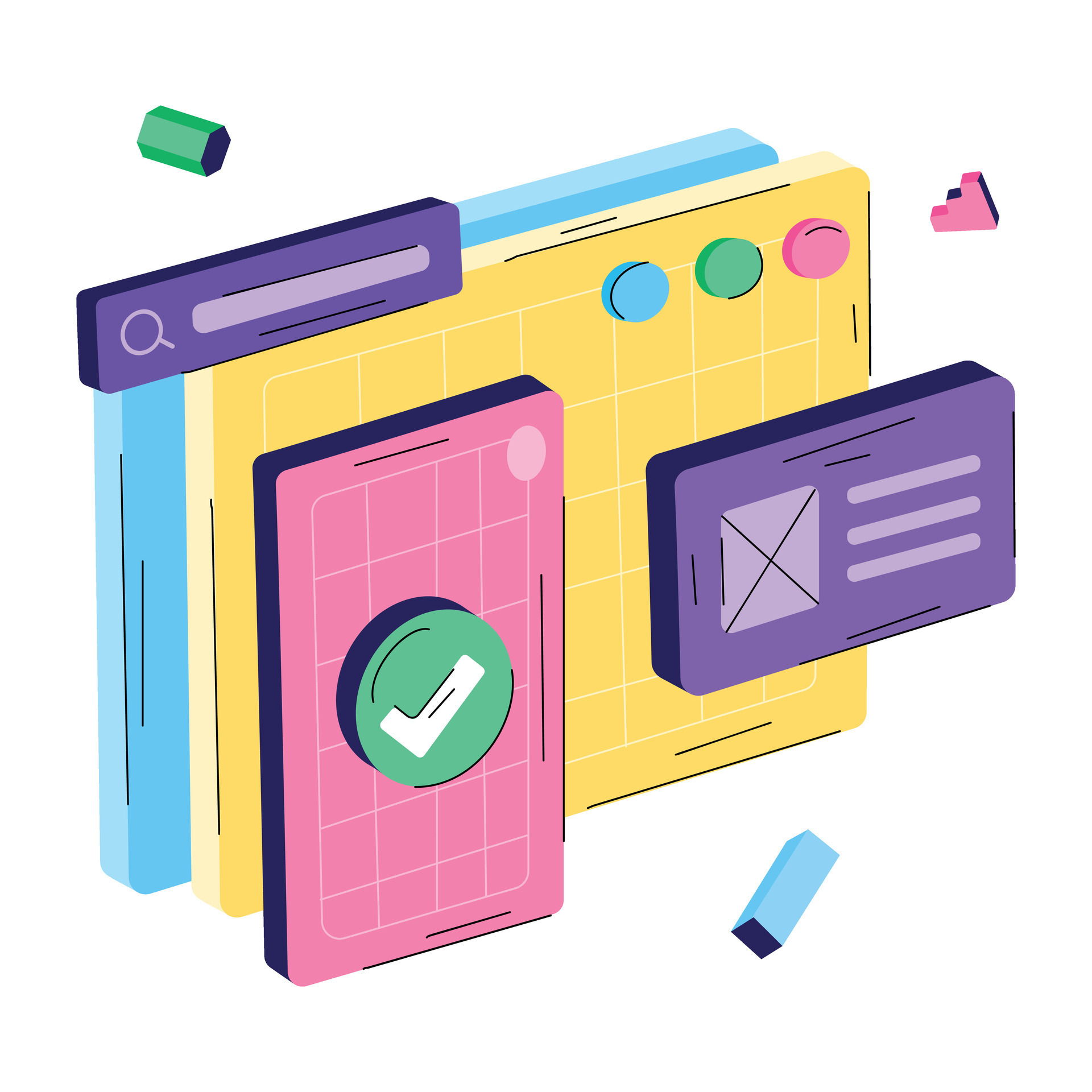 Trendy Wireframe Design 25440030 Vector Art at Vecteezy